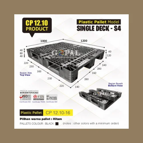 Jual Beli PALLET PLASTIK UKURAN 12001000160 MM WARNA HITAM - JAVA ...