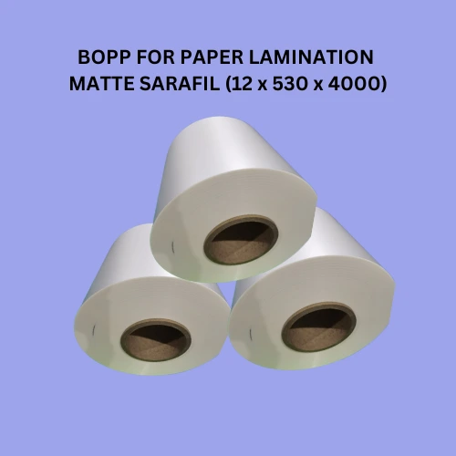 Jual Beli BOPP FOR PAPER LAMINATION MATTE SARAFIL 12 X 530 X 4000 ...